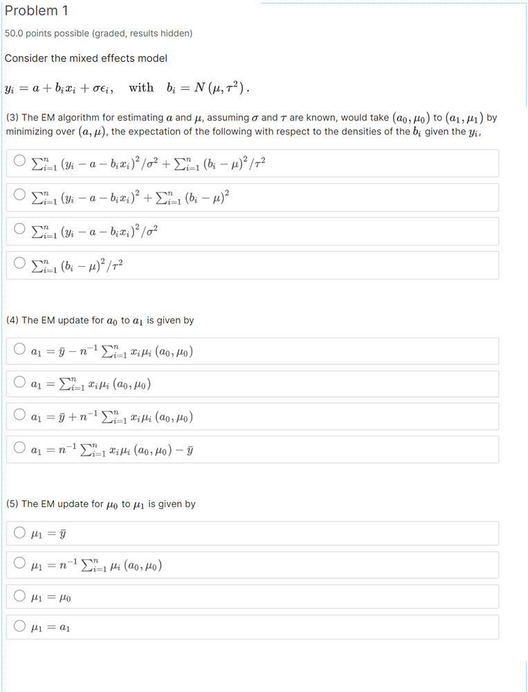 Solved Problem 1 50.0 points possible (graded, results | Chegg.com