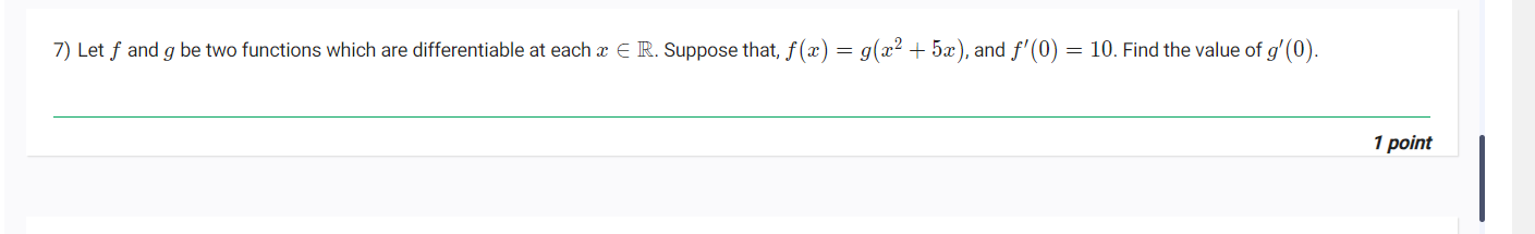 Solved 7) Let f and g be two functions which are | Chegg.com