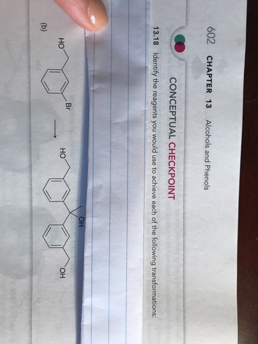 Solved 602 CHAPTER 13 Alcohols and Phenols CONCEPTUAL | Chegg.com