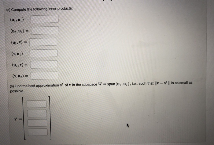 Solved (1 point) Consider C with the usual inner product, | Chegg.com