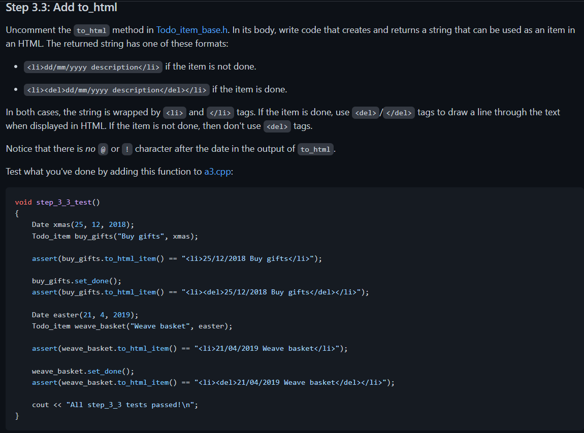 Solved Part 1: The Base Program Step 1.1 In a3.cpp, write a | Chegg.com