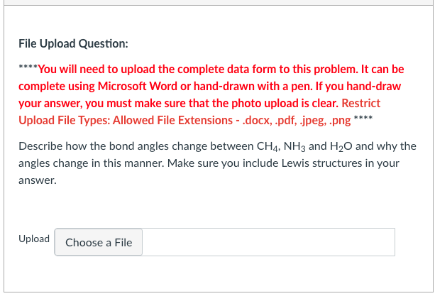 Solved File Upload Question: ***You will need to upload the | Chegg.com
