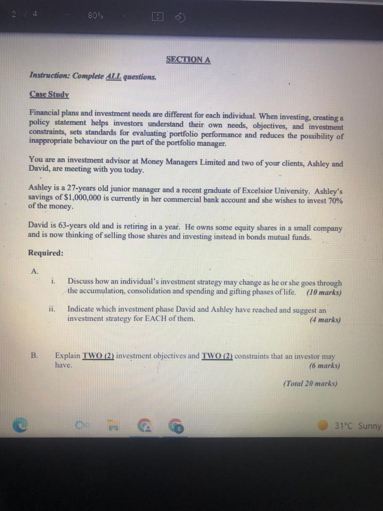 Solved Instruction: Complete AIL questions. Case Sindy | Chegg.com