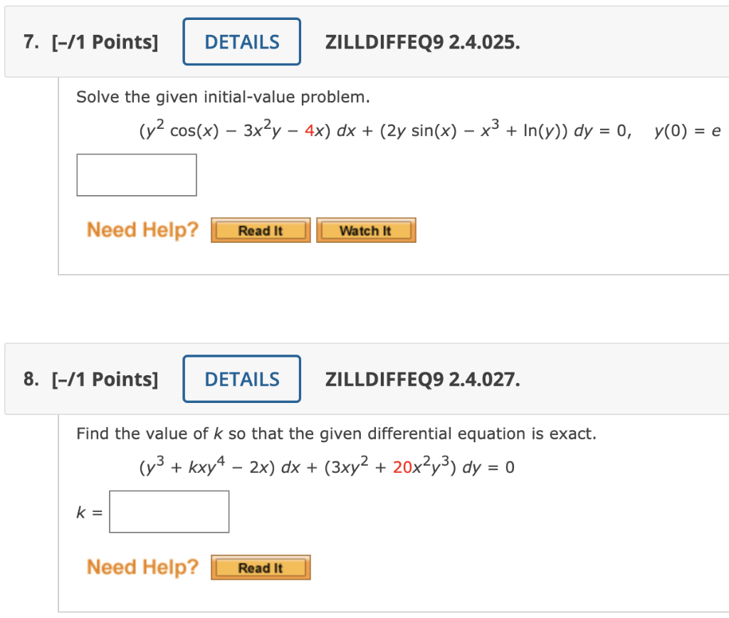 Solved ZILLDIFFEQ9 2.4.025. Solve the given initial-value | Chegg.com Solved ZILLDIFFEQ9 2.4.025. Solve the given initial-value | Chegg.com