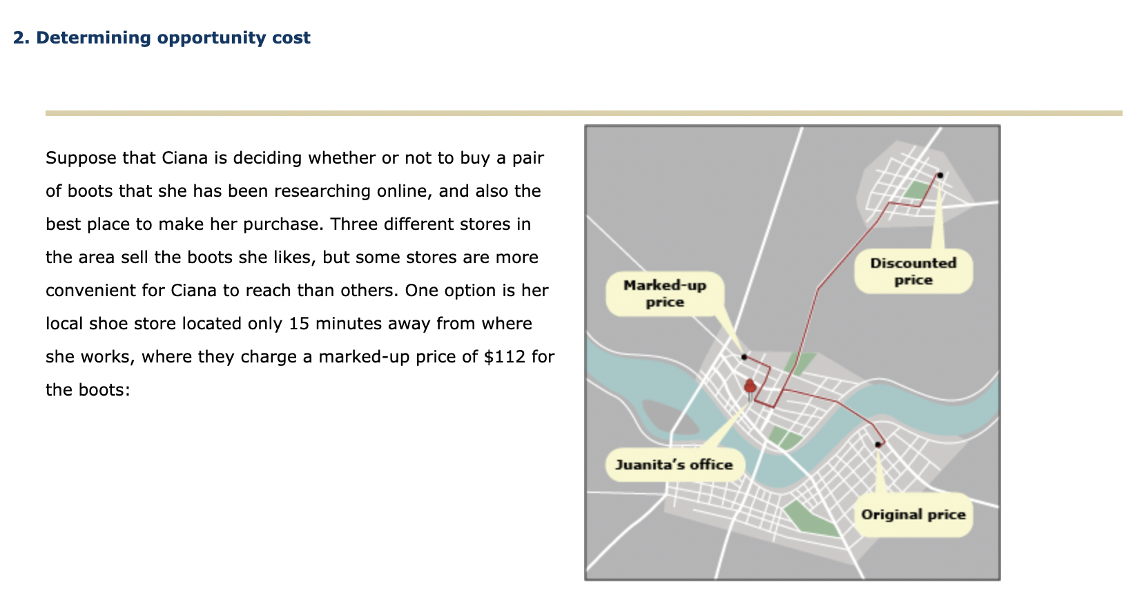 Solved 2. Determining opportunity cost Suppose that Ciana is | Chegg.com