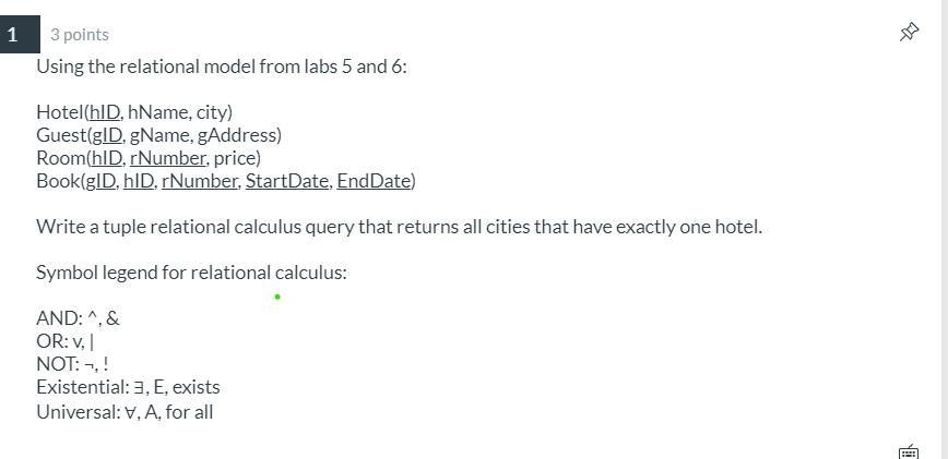 Solved Please help with making a tuple relational calculus | Chegg.com
