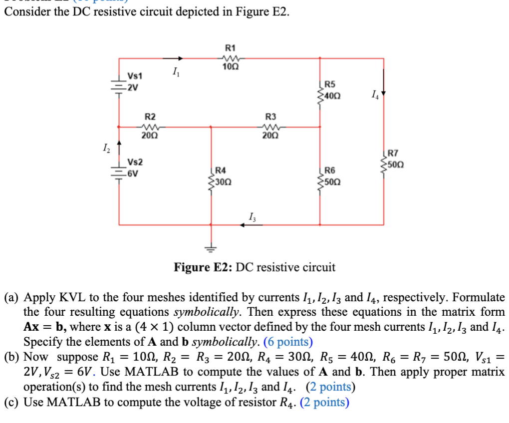 Solved Consider the DC resistive circuit depicted in Figure | Chegg.com