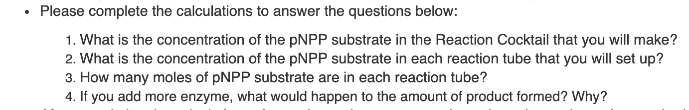 Solved Please complete the calculations to answer the | Chegg.com