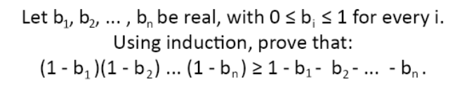 Solved Let b1,b2,…,bn be real, with 0≤bi≤1 for every i. | Chegg.com