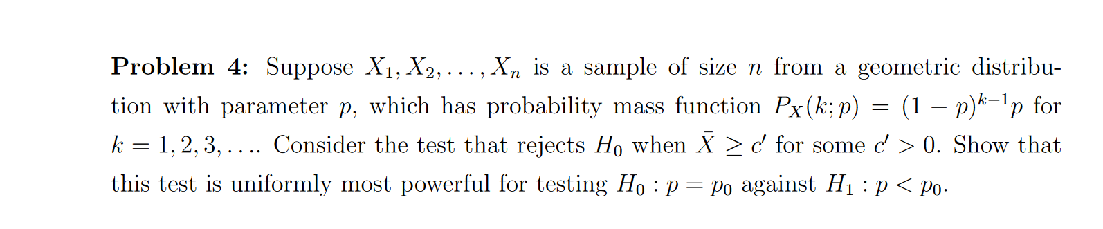 Solved what is the difference between the most powerful test | Chegg.com