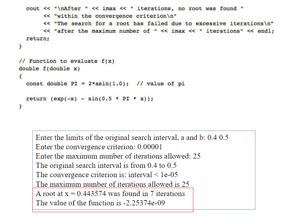 Solved a) Use Program 14.2 to find the root of the following | Chegg.com