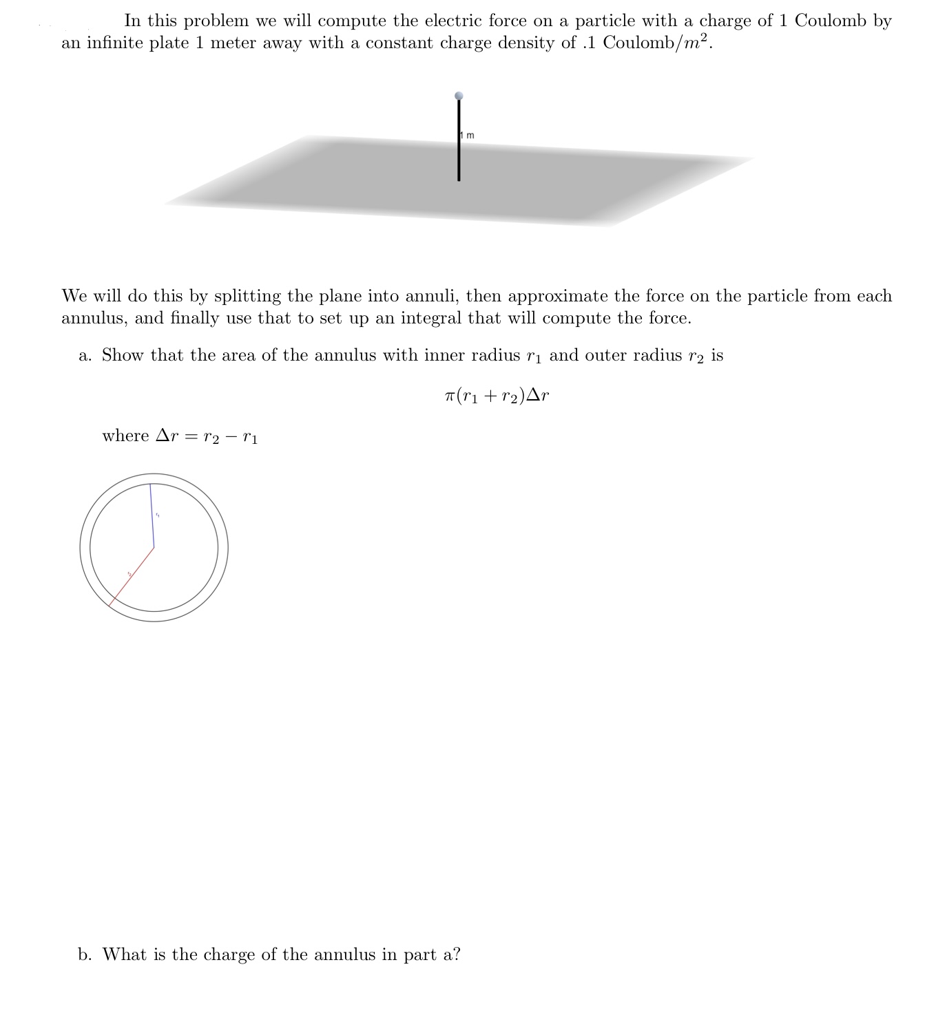 Solved FYI this is for a calculus class, not physics. I | Chegg.com