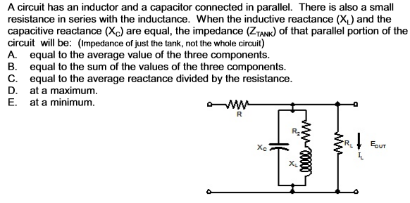 Solved A circuit has an inductor and a capacitor connected | Chegg.com