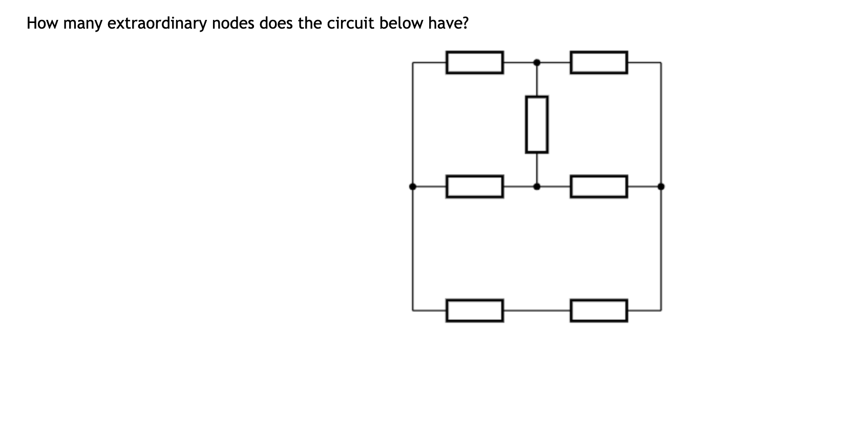 Solved How many extraordinary nodes does the circuit below | Chegg.com