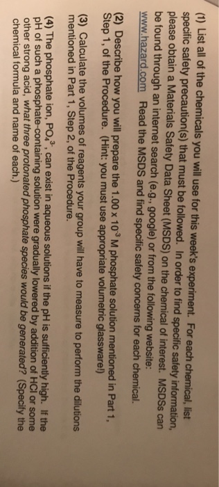 Solved Part 1- Calibration Curve 1. Using the phosphate | Chegg.com