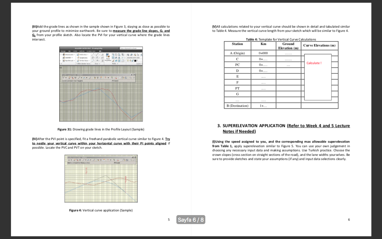 HIGHWAY DESIGN PROCESS FOR THIS PROJECT: Table 1: | Chegg.com