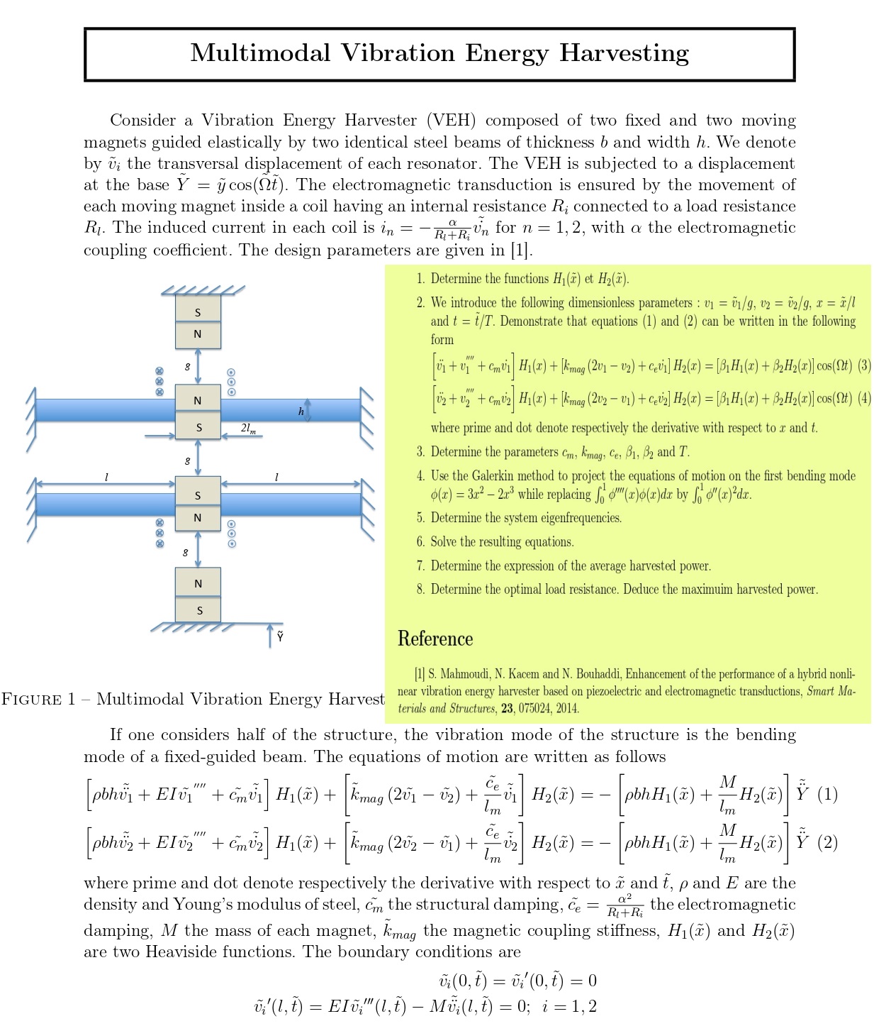 Solved If one considers half of the structure, the vibration | Chegg.com
