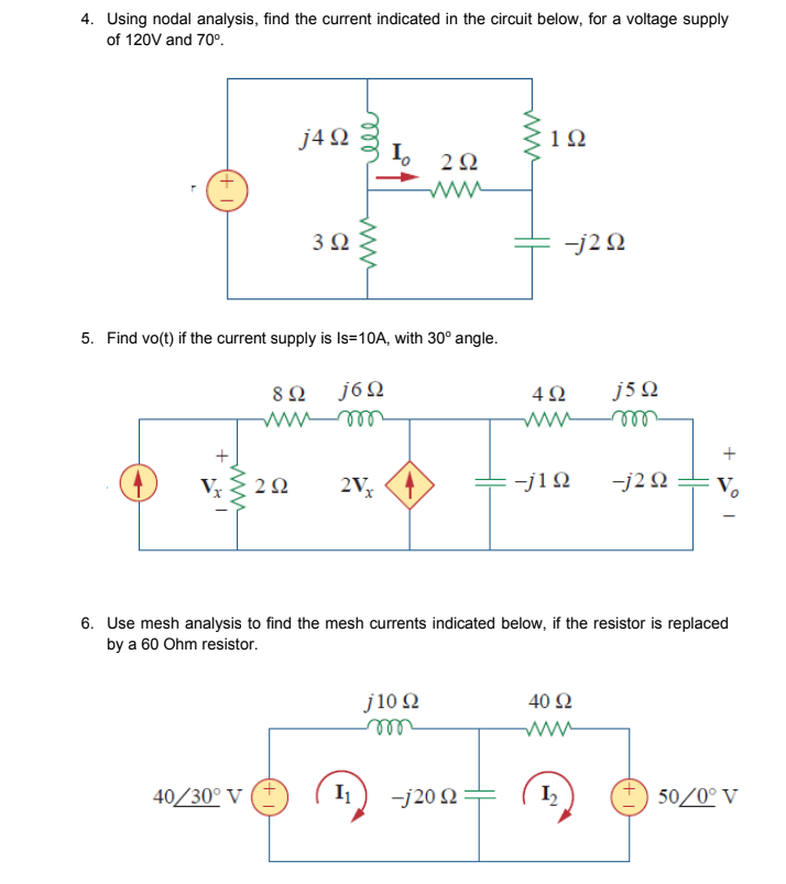 Solved 4. Using nodal analysis, find the current indicated | Chegg.com