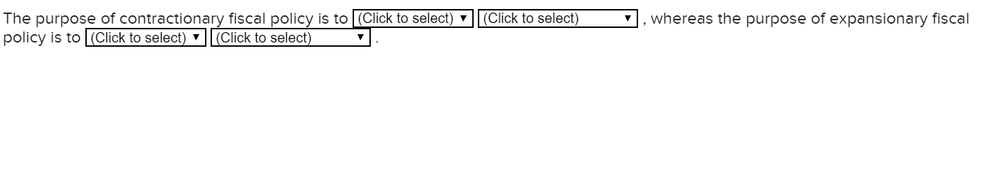 Solved First dropdown box choices: increase/reduce Second | Chegg.com