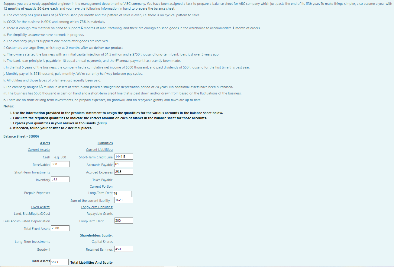 Solved 12 months of exactly 30 days each and you have the | Chegg.com