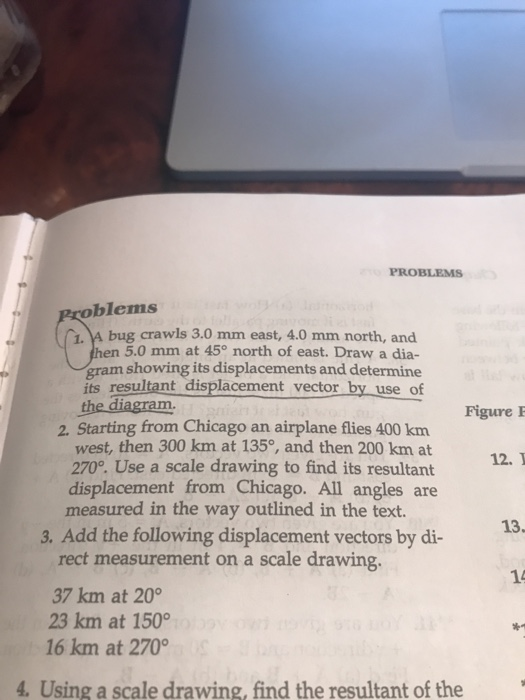 Solved PROBLEMS blems bug crawls 3.0 mm east, 4.0 mm north, | Chegg.com