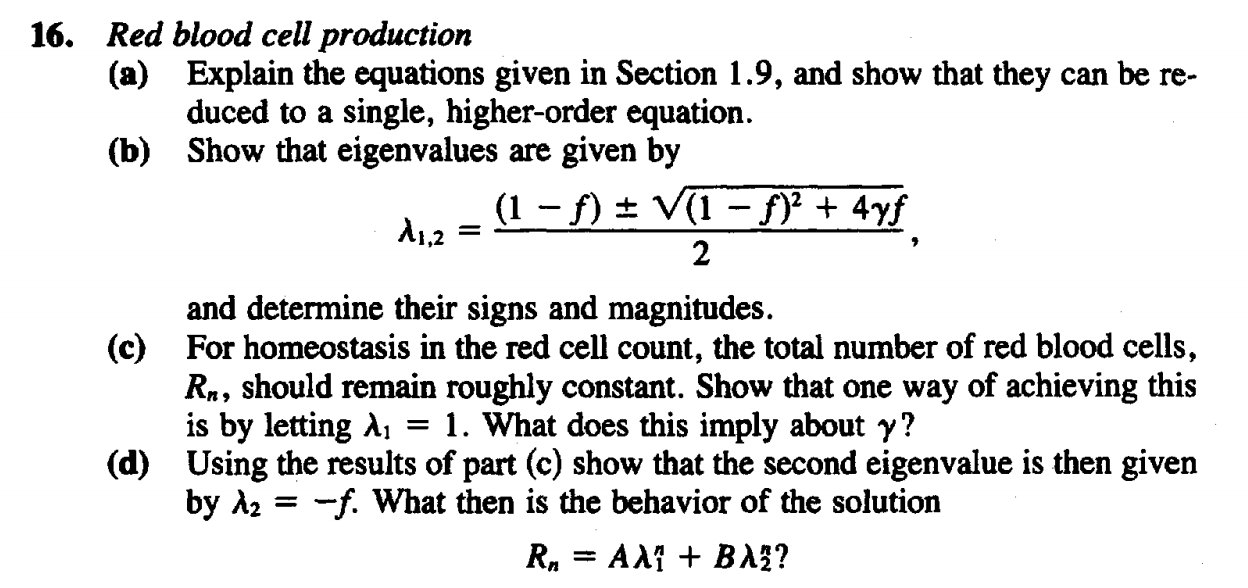 Solved 16. Red blood cell production (a) Explain the | Chegg.com