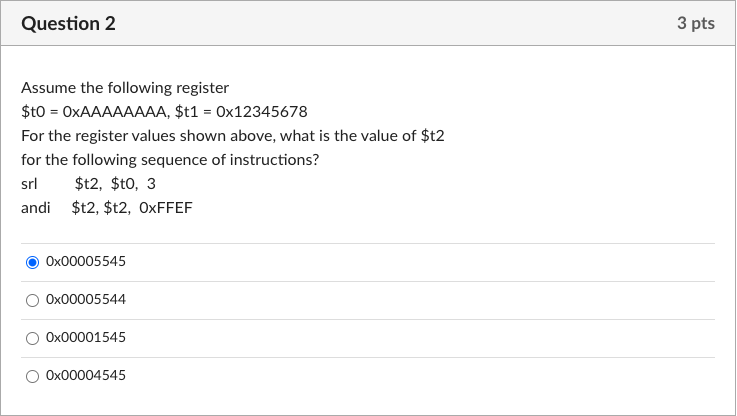 Solved Assume the following register | Chegg.com
