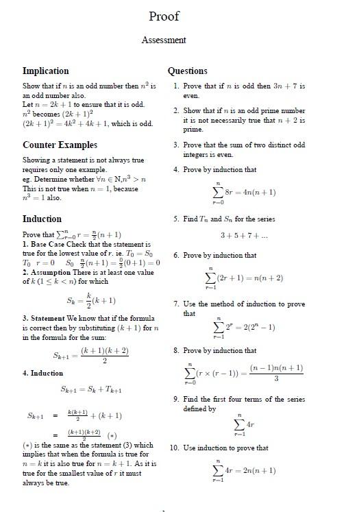 Solved Proof Assessment Implication Show that if n is an odd | Chegg.com