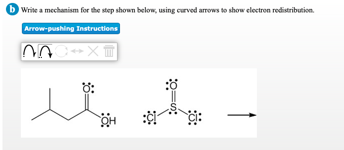 Solved b Write a mechanism for the step shown below, using | Chegg.com