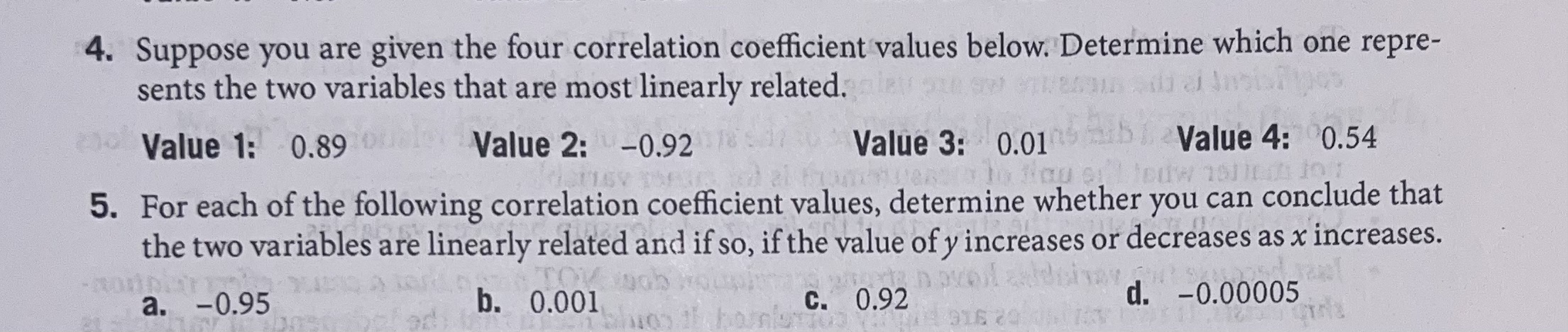 Solved 4. Suppose you are given the four correlation | Chegg.com