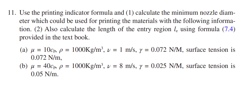 Solved Use the printing indicator formula and (1) ﻿calculate | Chegg.com