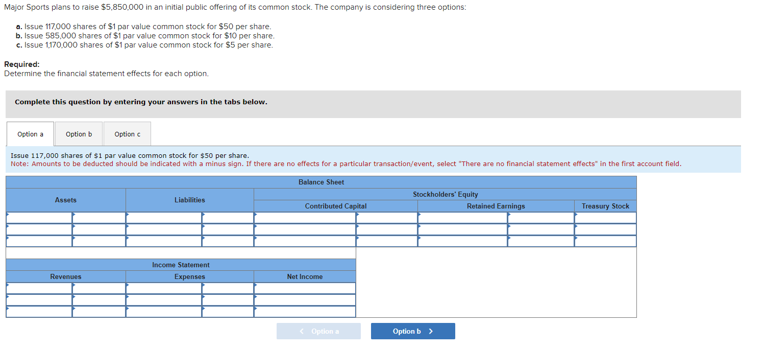 Solved Please do this for all options. Options B and C ar | Chegg.com