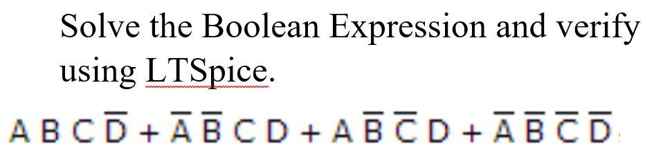 Solved Solve the Boolean Expression and verify using | Chegg.com