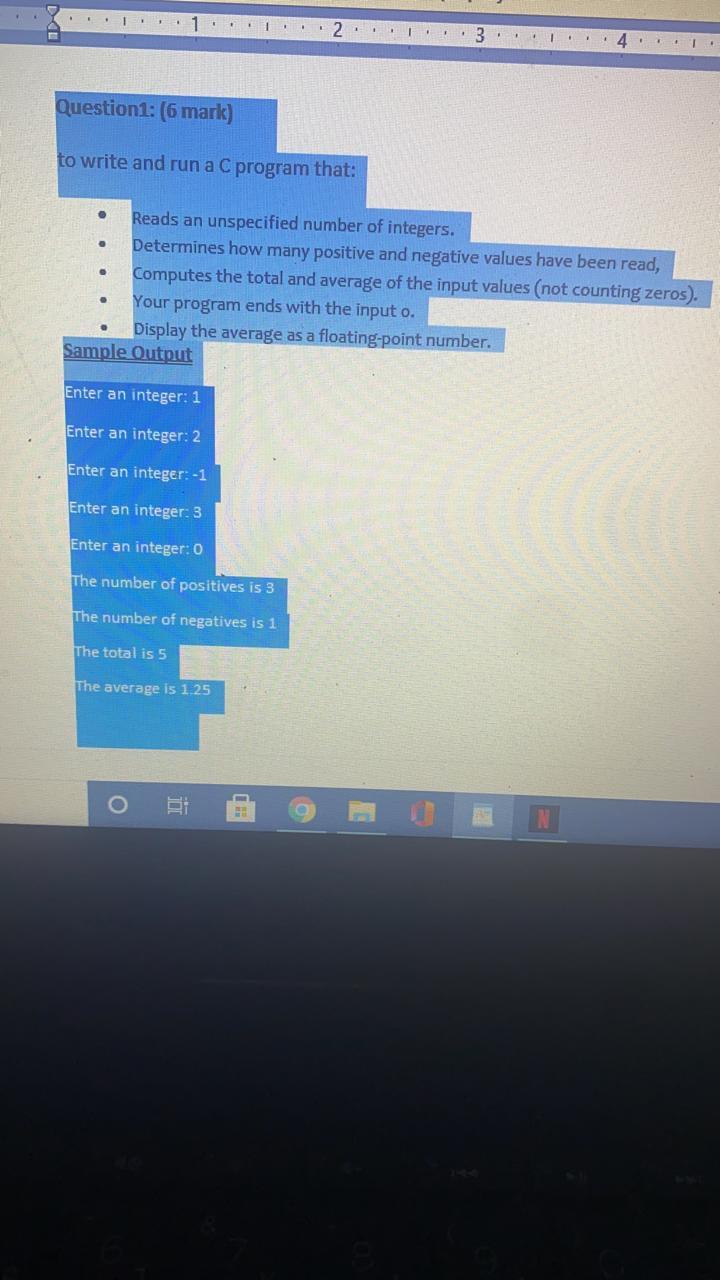 Solved 2 1.3 Question1: (6 mark) to write and run a C | Chegg.com