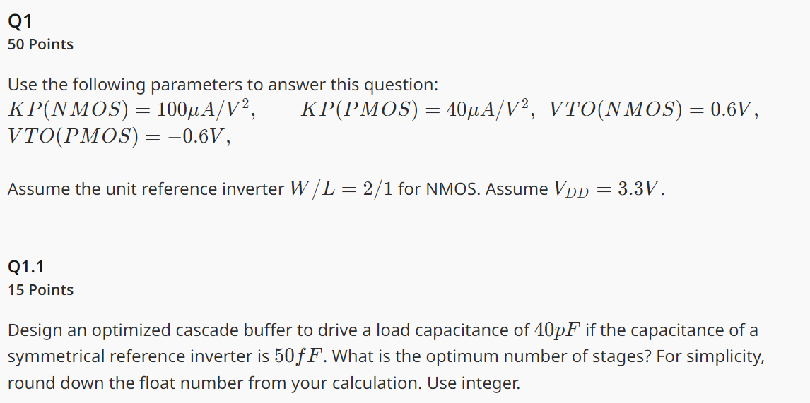 Solved Q1.2 5 Points Calculate the taper factor β. Use two | Chegg.com