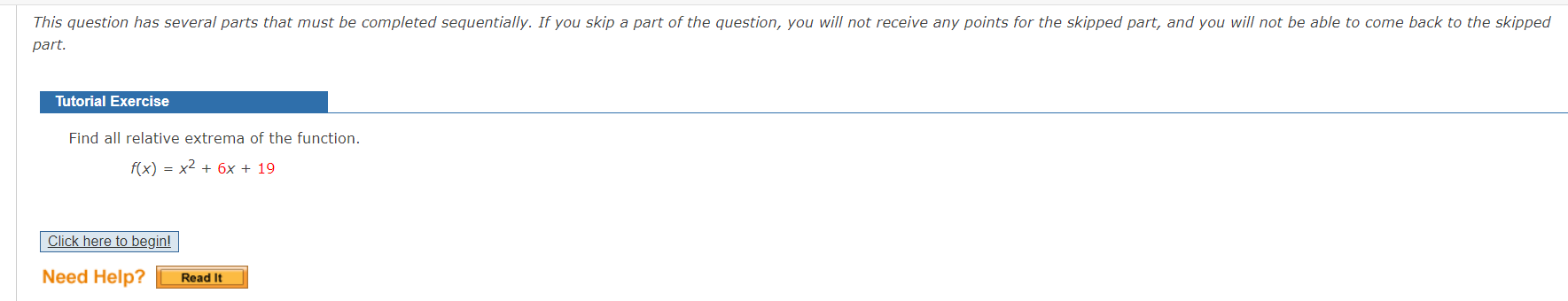 Solved part. Find all relative extrema of the function. | Chegg.com