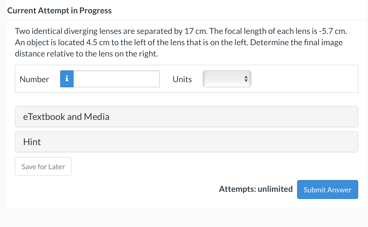 Solved Current Attempt in Progress Two identical diverging | Chegg.com