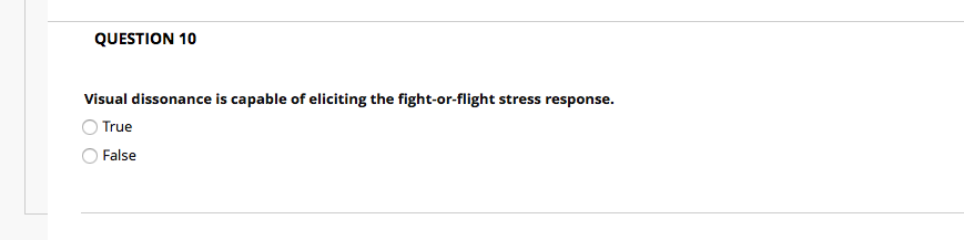 Solved QUESTION 10 Visual dissonance is capable of eliciting | Chegg.com