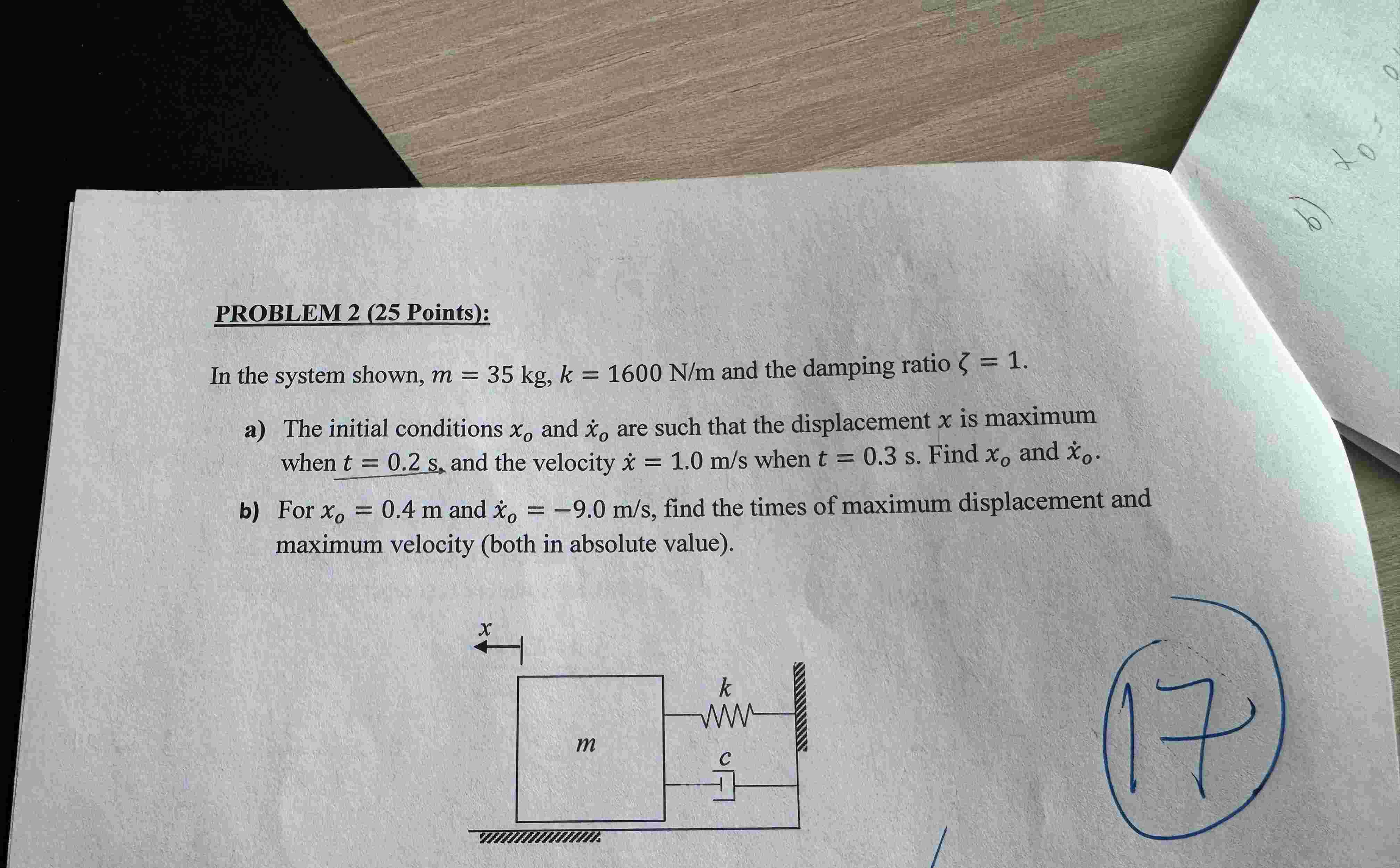 Solved PROBLEM 2 (25 ﻿Points):In ﻿the system shown, | Chegg.com