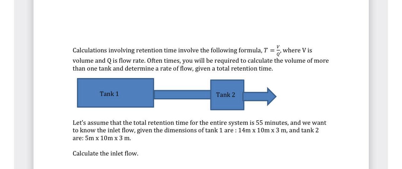 Solved = Calculations involving retention time involve the | Chegg.com