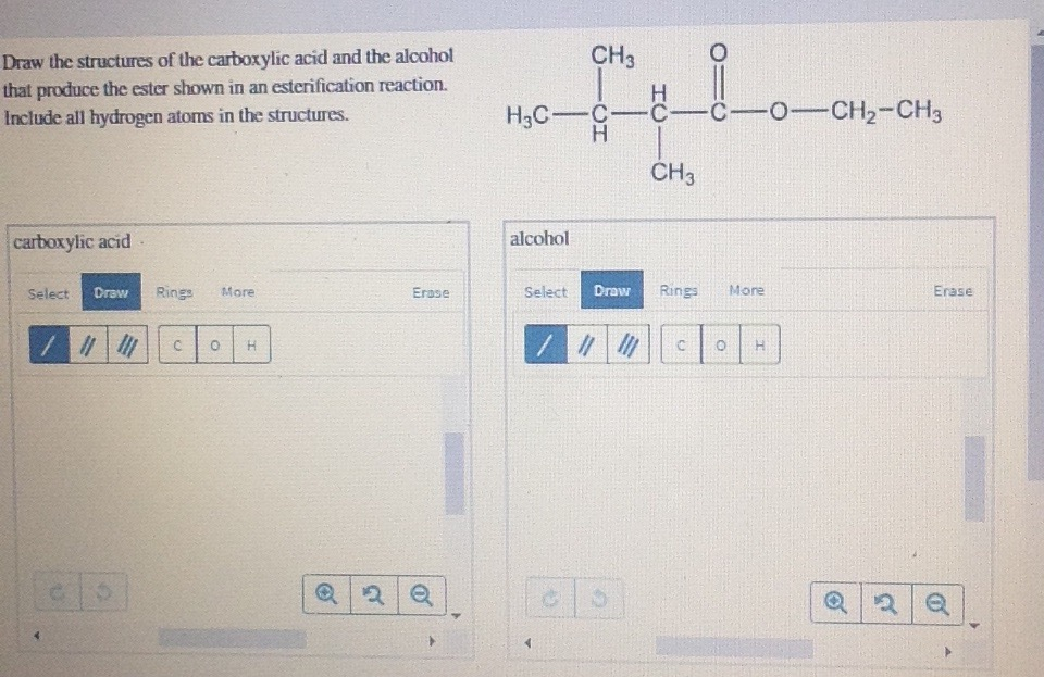 Solved Ch3 Draw The Structures Of The Carboxylic Acid And