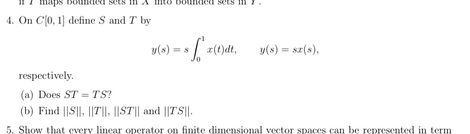 Solved f 1 maps bounded sets in into bounded sets in Y. 4. | Chegg.com