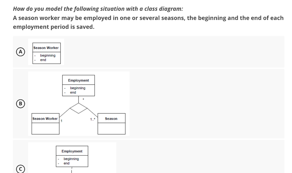 Solved How do you model the following situation with a class | Chegg.com