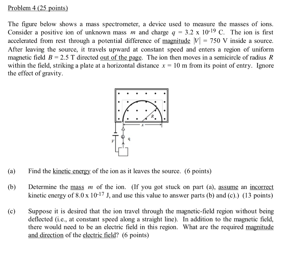 Solved Problem 4 (25 points The figure below shows a mass | Chegg.com