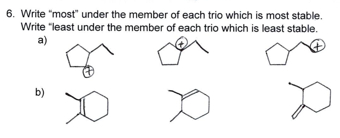 Solved Write "most" under the member of each trio which is | Chegg.com