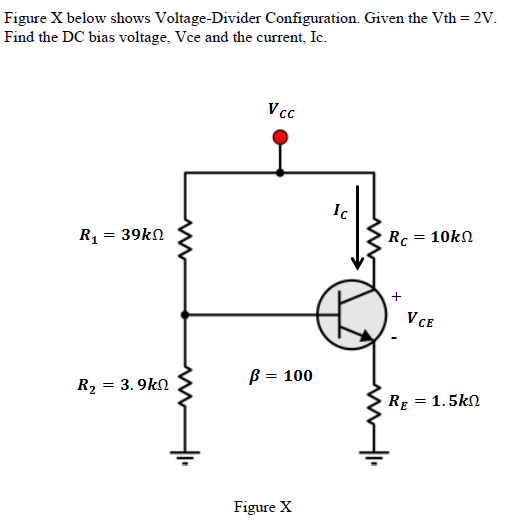 Solved Figure X below shows Voltage-Divider Configuration. | Chegg.com