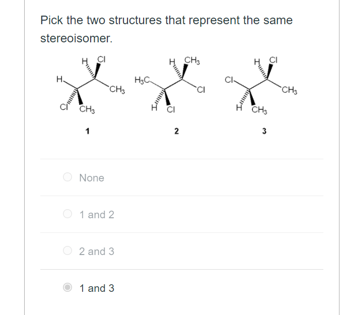Solved Pick the two structures that represent the same | Chegg.com