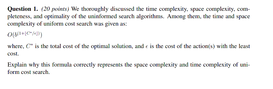Solved Question 1. (20 points) We thoroughly discussed the | Chegg.com