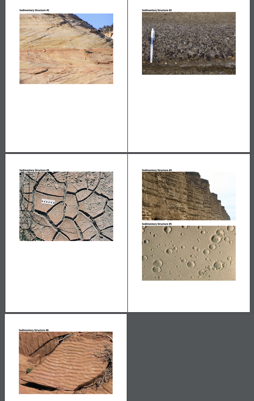 Solved Identify the Sedimentary Structure:Sketch the | Chegg.com