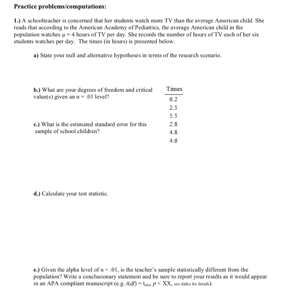 Solved Practice Problemscomputations 1 A Schoolteacher